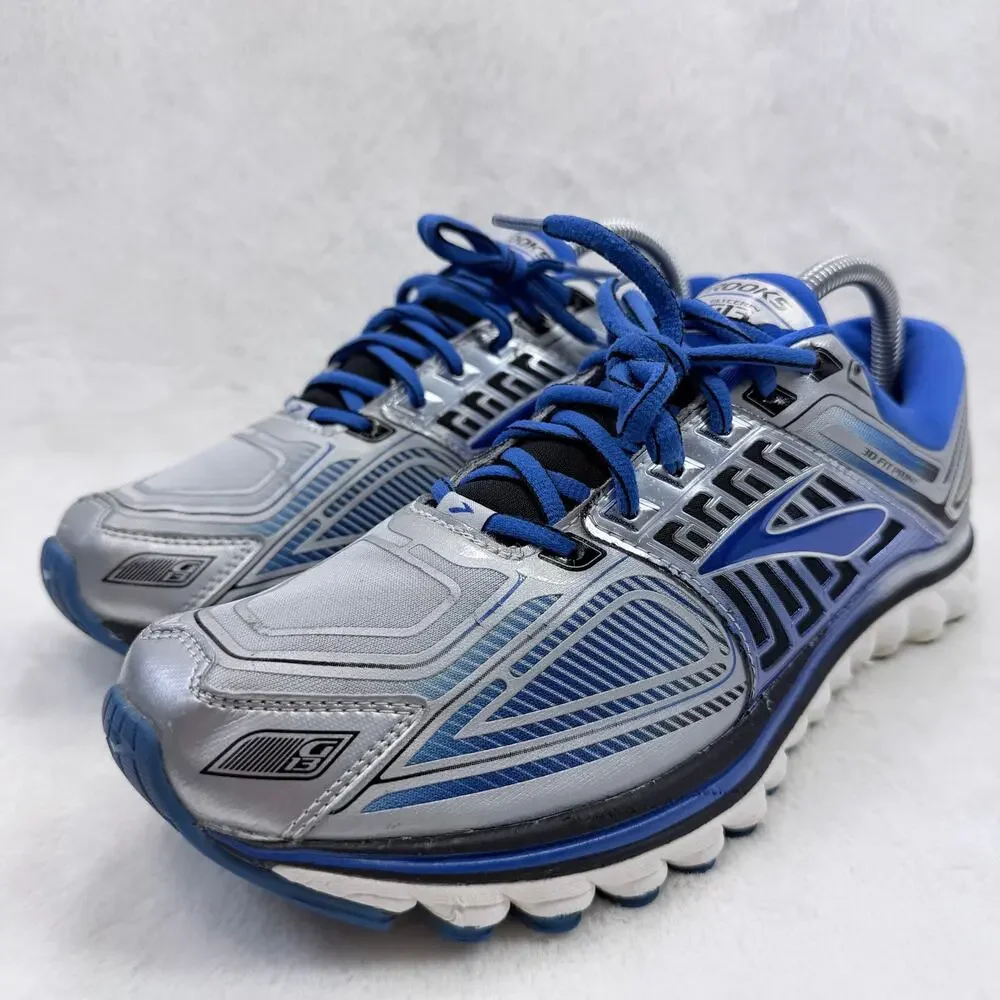 Brooks | Shoes | Brooks Glycerin 3 Mens Running Shoes Silver Blue Size ...